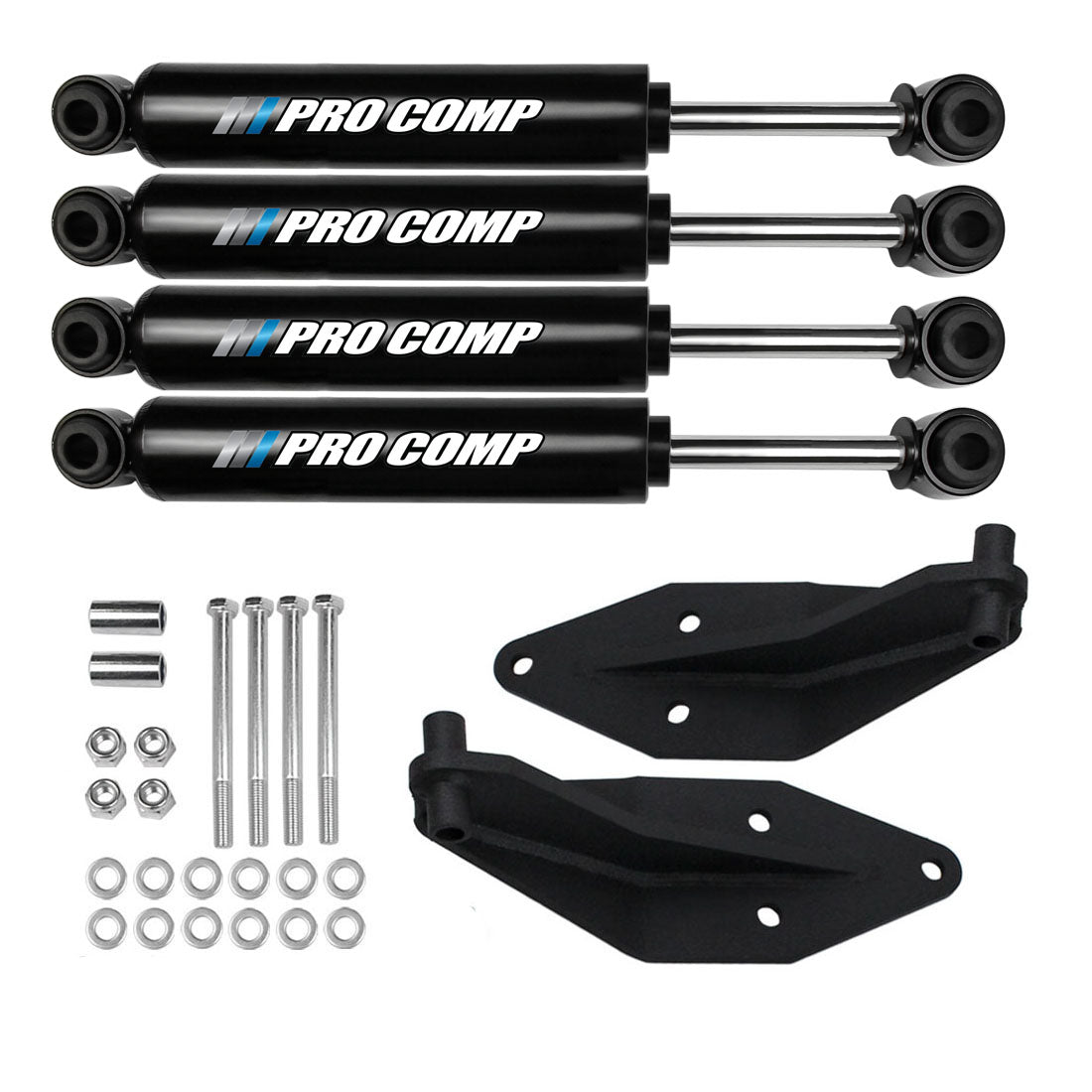 Front Dual Pro Comp Shock Kit w/ Brackets For 2000-2005 Excursion 4X4 ...