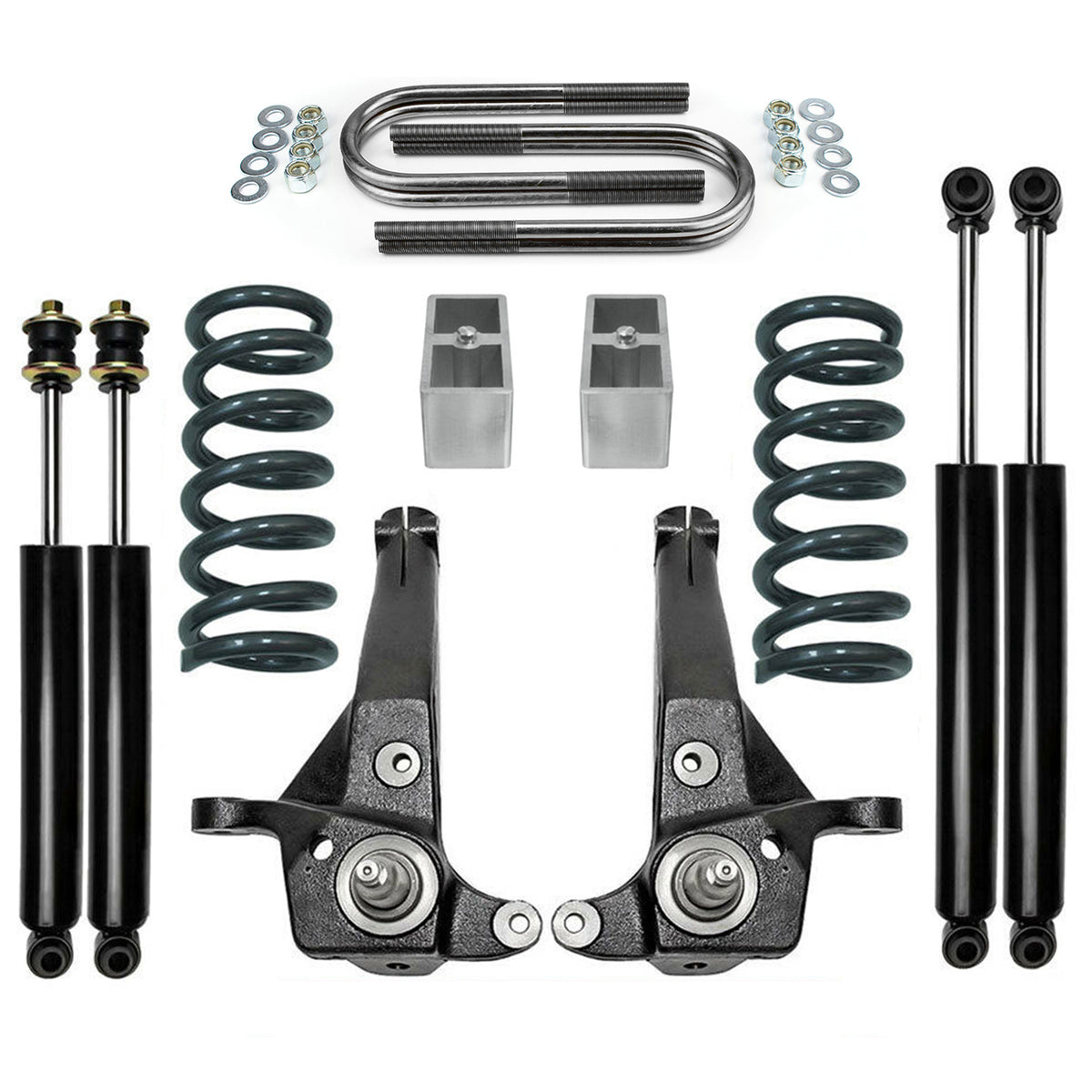 6" Front 4" Rear Lift Leveling Kit w/ Shocks For 1998-2000 Ford Ranger ...