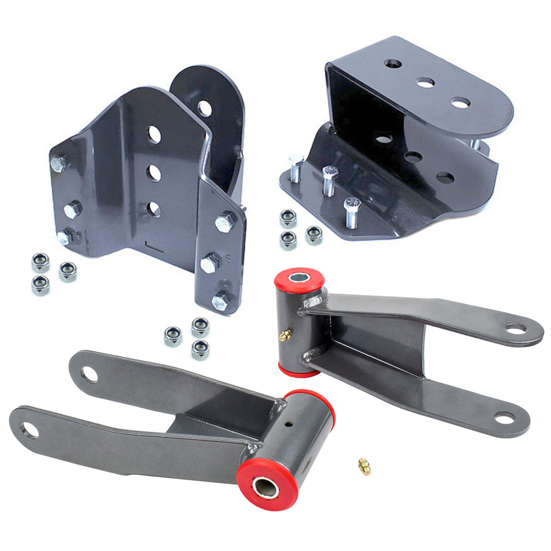 3-5" Rear Drop Lowering Kit For 1999-2007 Ford F350 w/ Hangers and ...